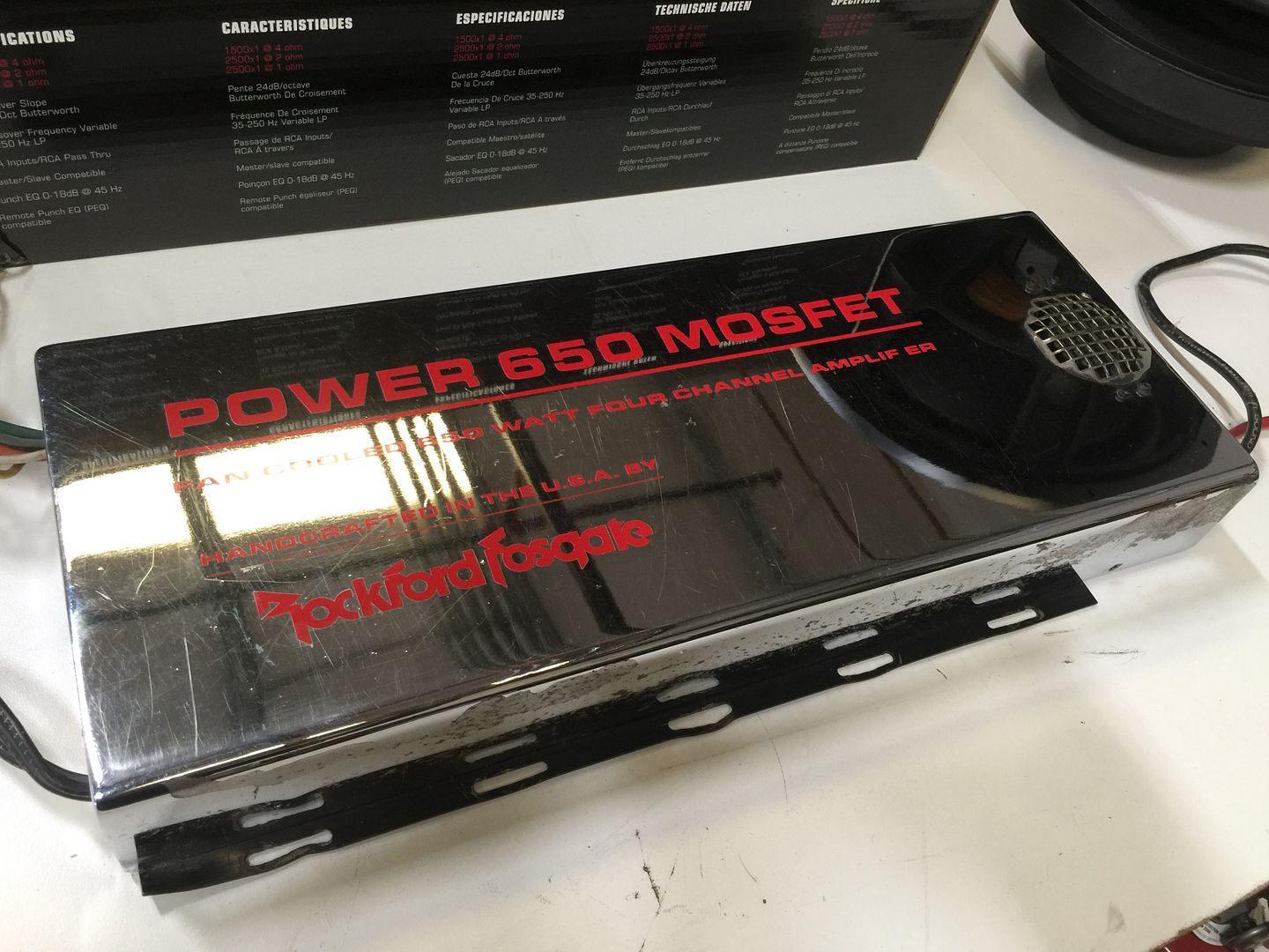 Vintage Chrome Rockford Fosgate Power 650 Mosfet - Lets see some Amp Guts! - Amp Guts - Steve ...